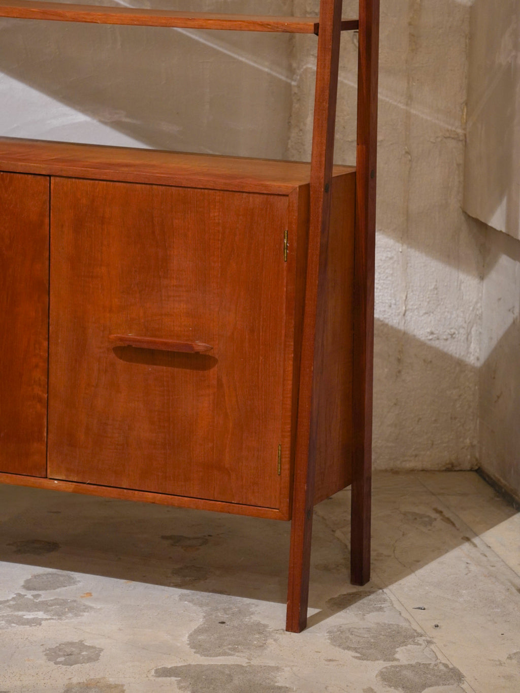 Teakwood open shelf, 1960s Sweden, VINTAGE SHARK ATTACK