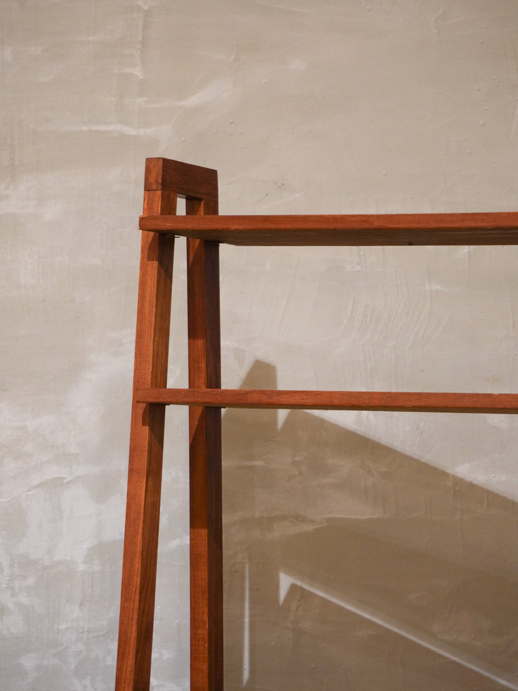 Teakwood open shelf, 1960s Sweden, VINTAGE SHARK ATTACK